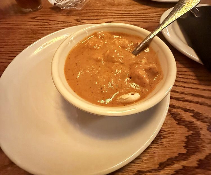 Red pepper bisque that's creamy, rich, and proves soup can absolutely hold its own here.