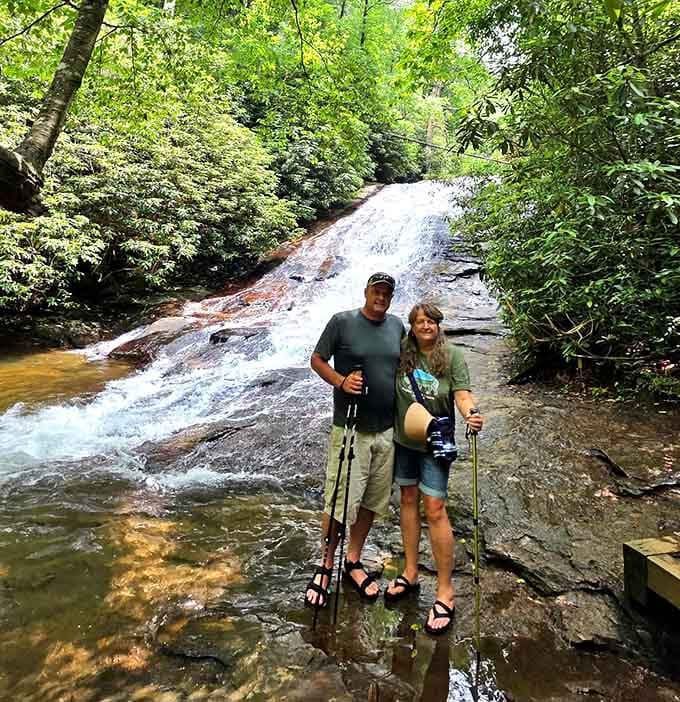 When the hike is this easy, you can actually smile for photos instead of gasping for oxygen.