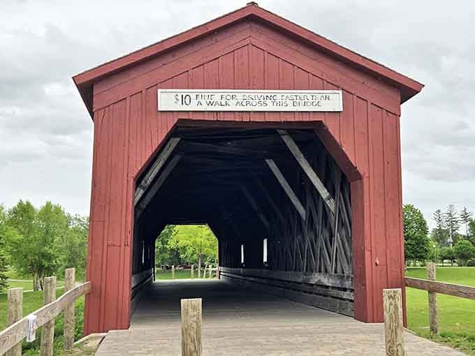 That sign above the entrance adds just the right touch of old-timey charm to your photo collection.