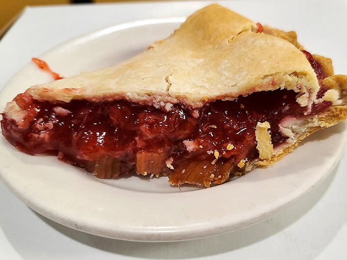 Homemade pie with a flaky crust that would make your grandmother nod approvingly from across the room.