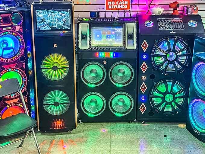 Sound systems with more lights than a disco, ready to turn your living room into Studio 54.