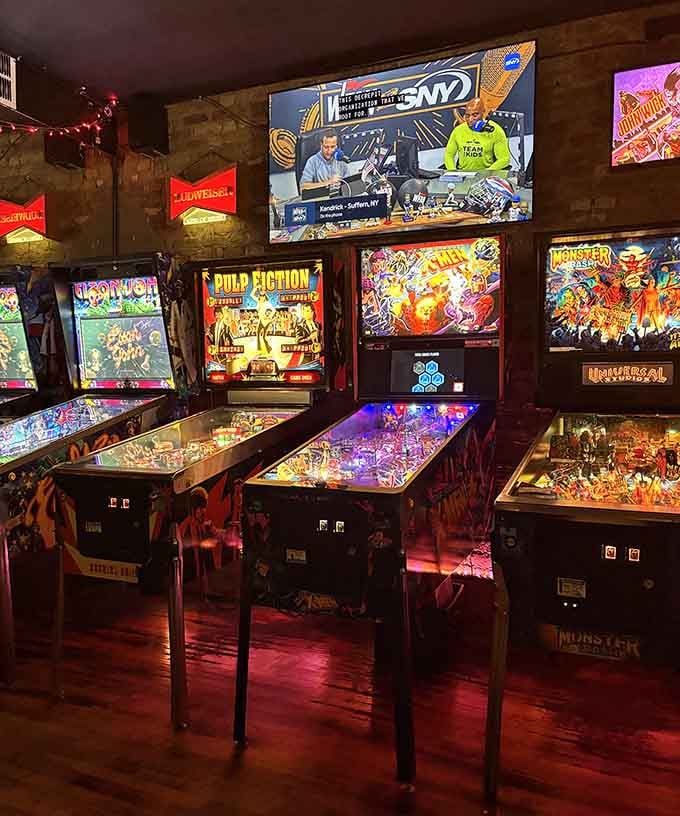 From Pulp Fiction to classic arcade favorites, the machine lineup reads like a greatest hits of pop culture.