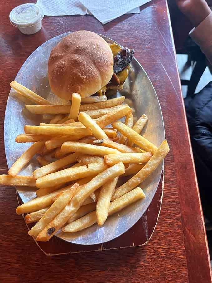 Bacon and cheddar on a burger isn't revolutionary, but doing it this well absolutely is worth celebrating.