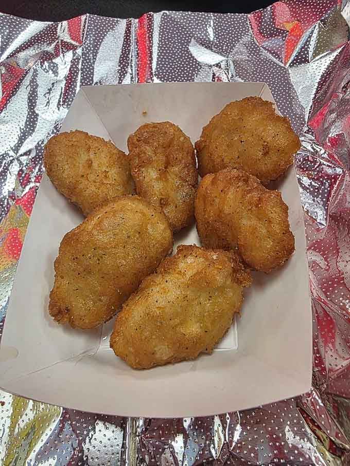 These golden nuggets have that perfect crispy exterior that crunches like autumn leaves under your feet, only way more delicious.