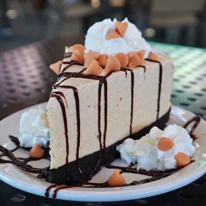 That Peanut Butter Cream Pie is taller than some people's ambitions and infinitely more satisfying to pursue.