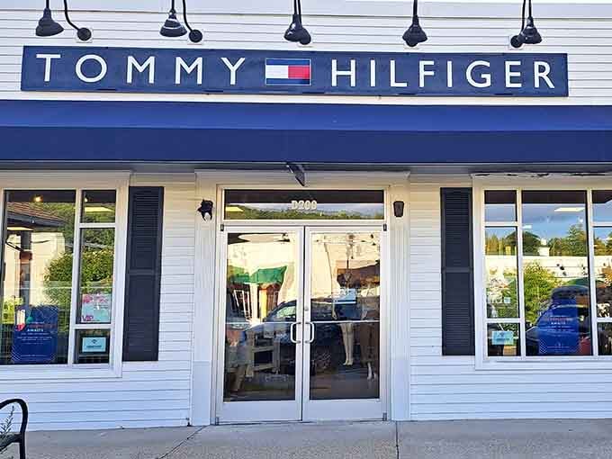 Tommy Hilfiger's classic preppy style gets the outlet treatment without sacrificing the signature look.