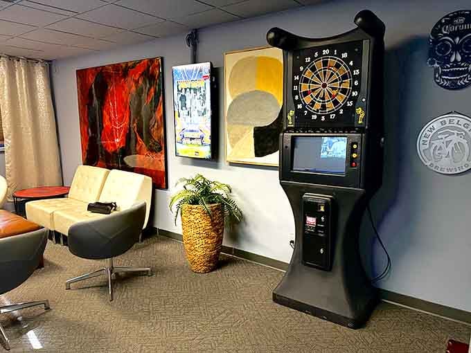 Electronic darts for when you need a break from bowling but not from friendly competition and bragging rights.