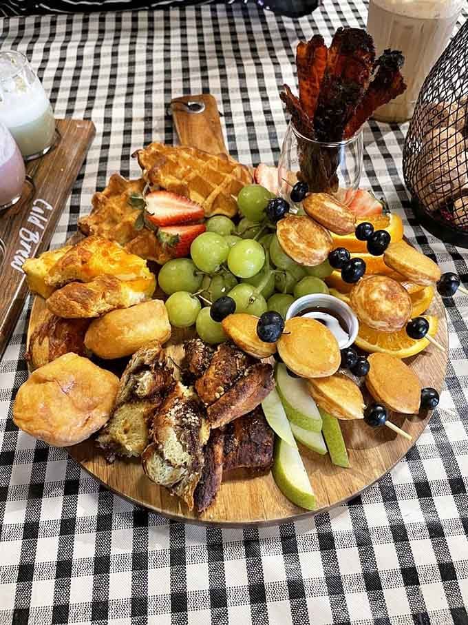 Brunch boards this gorgeous should come with a warning label about making your regular breakfast feel inadequate forever after.