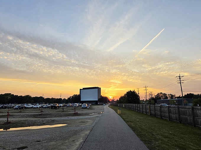 Golden hour paints the perfect pre-show, nature's way of dimming the lights before showtime begins.