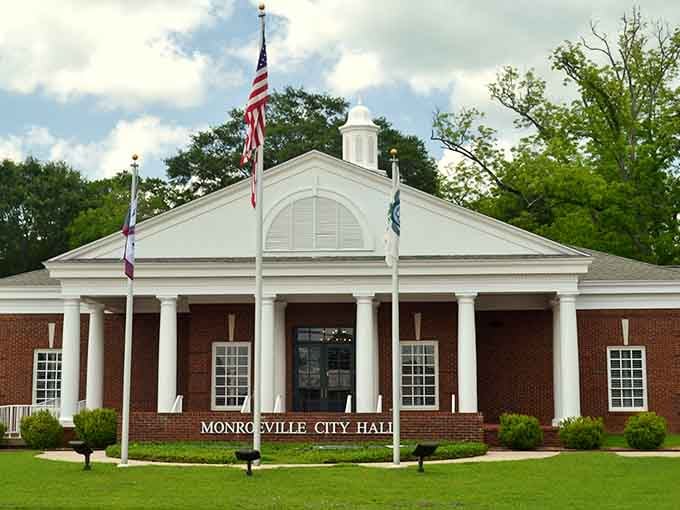 City Hall stands as a testament to Southern civic pride, complete with columns that mean business.