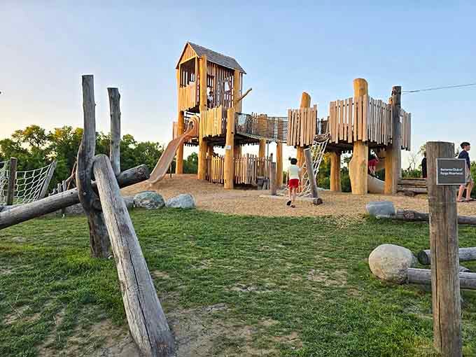 Rotary Natural Park's creative playground equipment turns childhood into adventure, where imagination climbs higher than any corporate franchise.