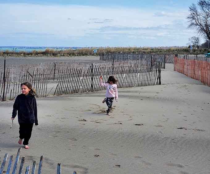 Wooden fencing guides your path like gentle suggestions rather than bossy commands, very Midwestern of them.
