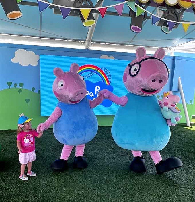The moment when your child realizes their television heroes are real and standing right in front of them.