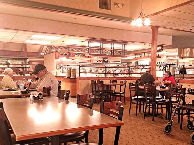 Real people enjoying real food in a space that feels like your favorite aunt's dining room.