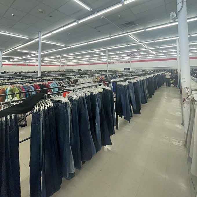 The denim selection alone could outfit an entire country music festival, and then some more.