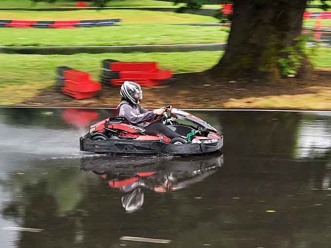 Even Oregon rain can't dampen the thrill&mdash;wet tracks just add another layer of exciting challenge.