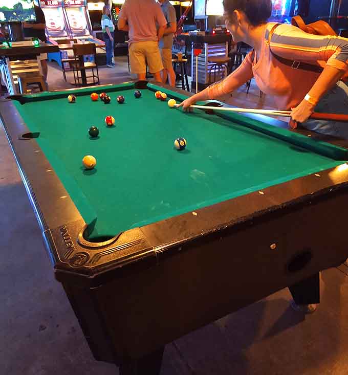 Classic billiards tables provide a slower-paced alternative when your thumbs need a break from all those buttons and joysticks.