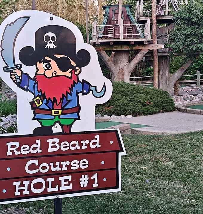 Red Beard Course starts here, where your mini golf dreams either flourish or sink like treasure.
