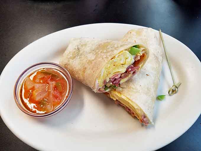 A breakfast burrito that wraps all your morning favorites into one handheld package of pure genius.