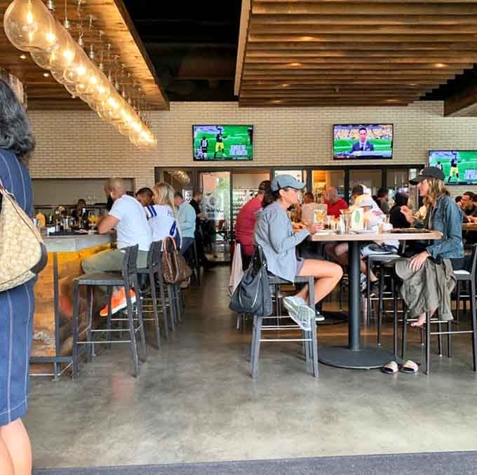 The kind of buzzing atmosphere where everyone's too busy enjoying themselves to check their phones constantly.