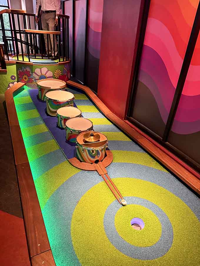 Rainbow pathways and teacup obstacles prove mini-golf grew up and got infinitely more interesting.