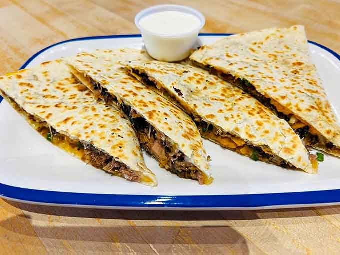 The quesadilla stuffed with smoked meat &ndash; because sometimes fusion is exactly what your taste buds need for excitement.