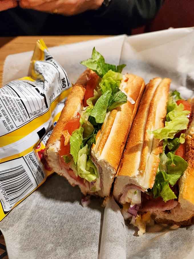 Italian subs loaded with fresh veggies that make you forget you're in the Ozarks entirely.