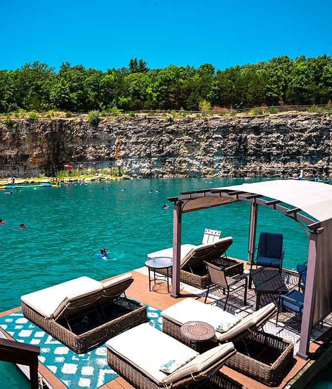 Turquoise waters against limestone cliffs create an oasis that looks photoshopped but tastes refreshingly real.