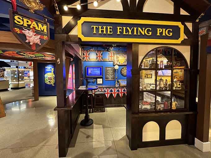 The Flying Pig exhibit honors Monty Python's sketch that accidentally gave the internet its term for junk email.