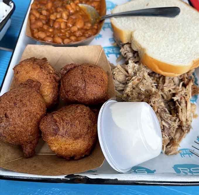 Golden hush puppies that prove the best things in life are simple, fried, and absolutely irresistible.
