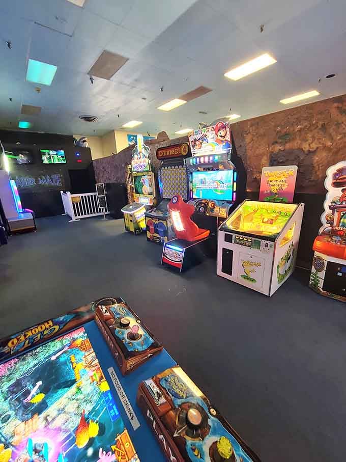 Classic arcade games provide entertainment that doesn't require climbing skills, just good old-fashioned hand-eye coordination and determination.