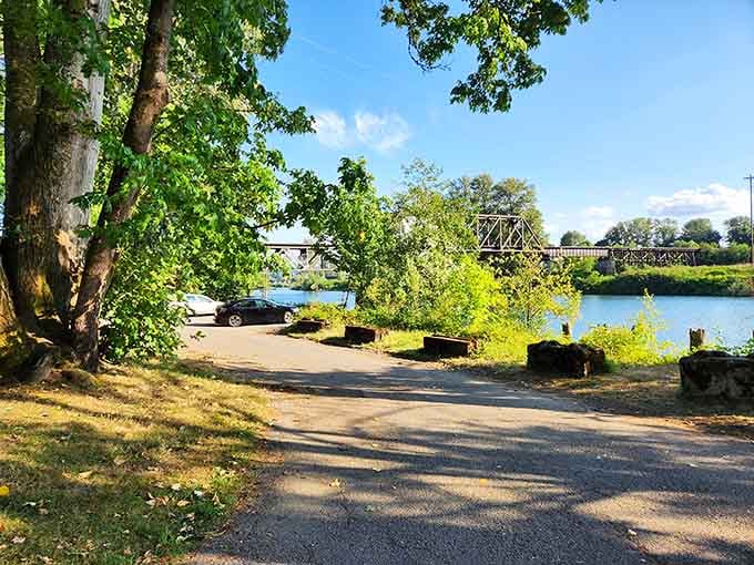 Riverside paths offer peaceful escapes where the only traffic jam involves ducks crossing and nobody seems to mind one bit.