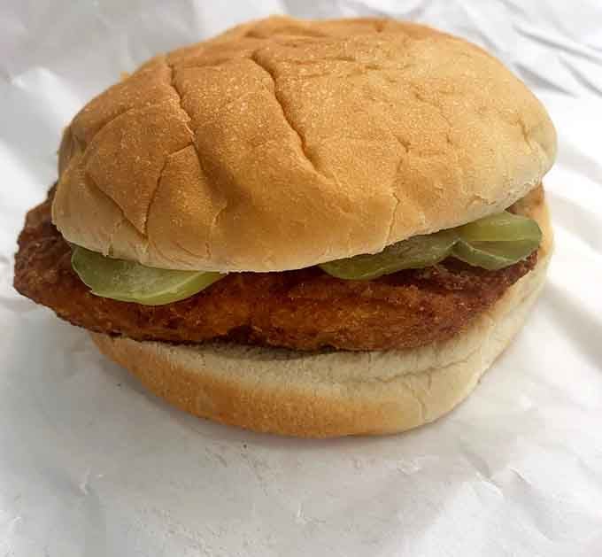 A crispy chicken breast sandwich that doesn't require a second mortgage to enjoy, imagine that in today's world.
