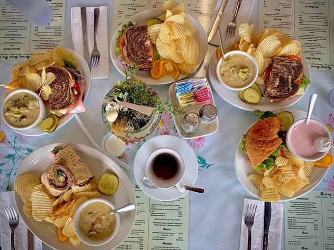 When your table looks like this, you know someone in the kitchen actually cares about what they're serving you.