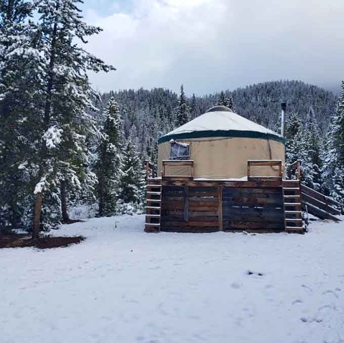 State Forest State Park's yurts provide the perfect blend of adventure and actual walls between you and nature.