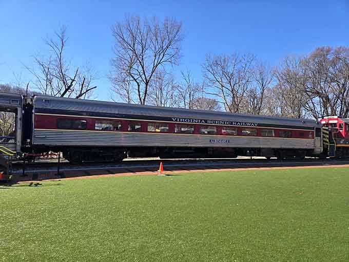 This vintage railway car sits perfectly still yet somehow makes you nostalgic for train travel you never experienced.