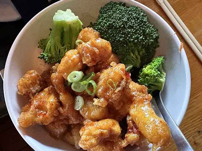 General Tso's chicken gets the Sticky Rice treatment &ndash; crispy, saucy, and absolutely worth every delicious bite.