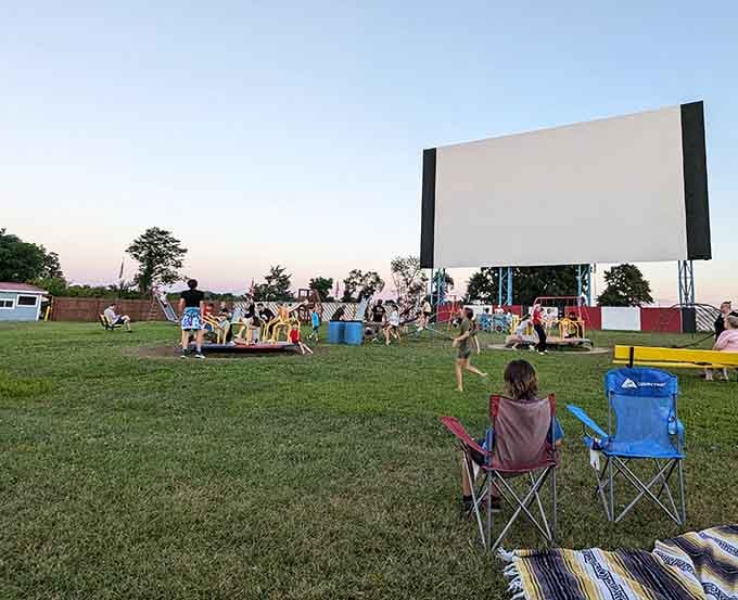 Kids enjoying the open space before the show, making memories their parents will treasure forever after.