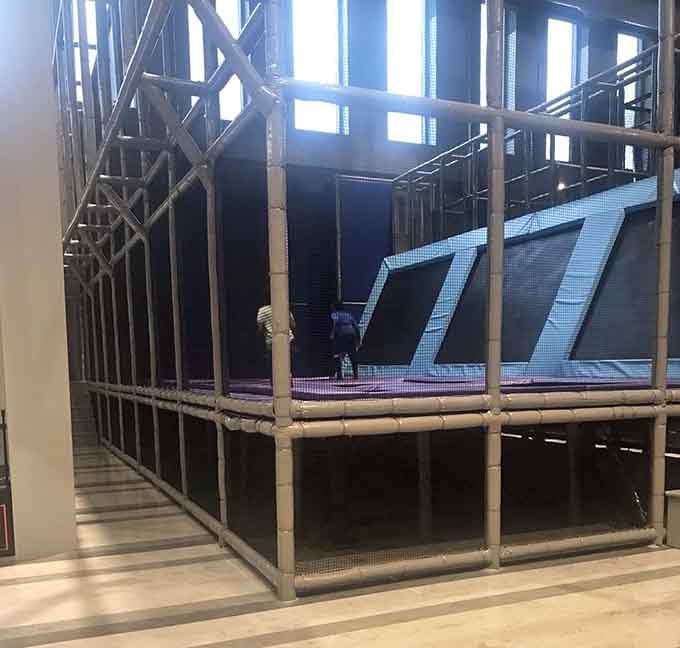 Trampolines that launch you skyward, briefly convincing you that gravity might be taking the day off.