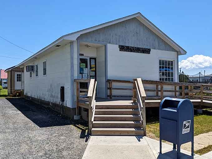 Even the post office here moves at island time, where rushing a stamp is considered poor form.