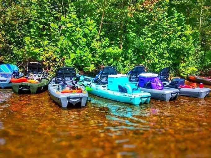 These colorful kayaks prove that fishing gear has come a long way since your grandfather's wooden rowboat days.