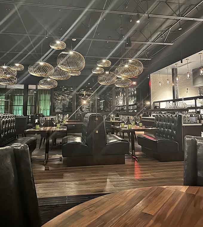 The dining room strikes that rare balance between sophisticated and comfortable, like wearing a tuxedo made of sweatpants material somehow.