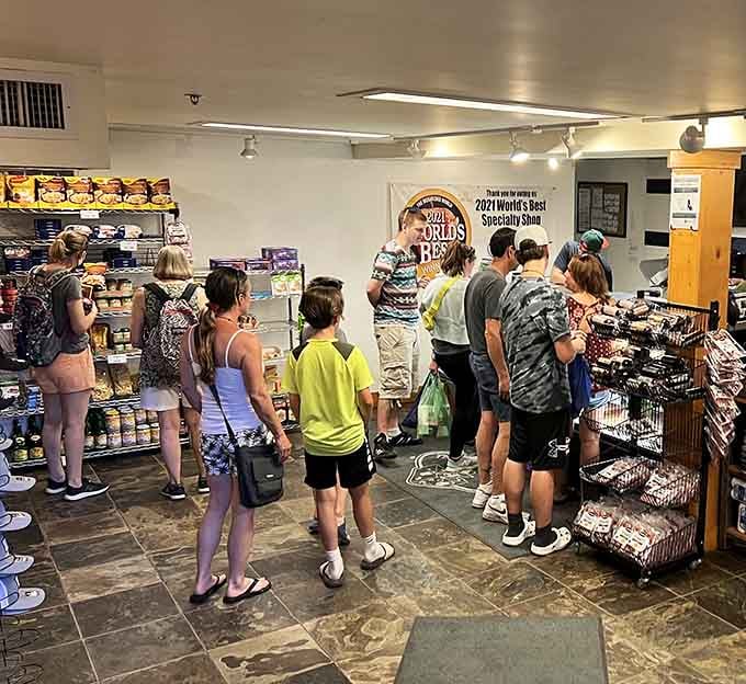 When the shop's this packed with happy customers, you know you've stumbled onto something the locals have been keeping secret.