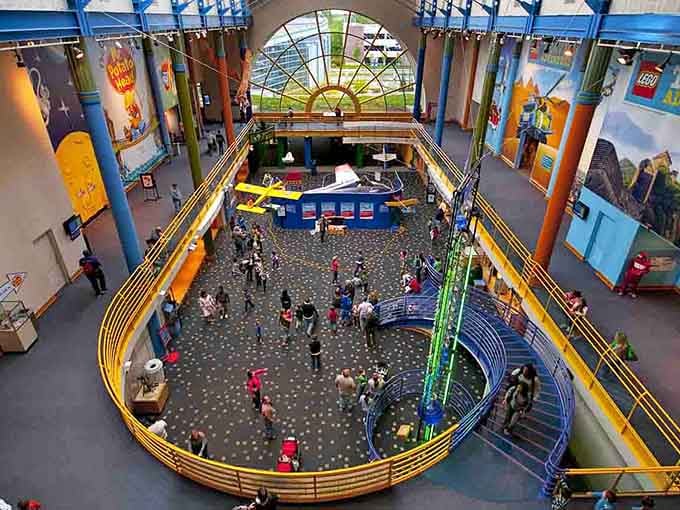 That overhead view revealing just how much ground you'll need to cover, comfortable shoes highly recommended.