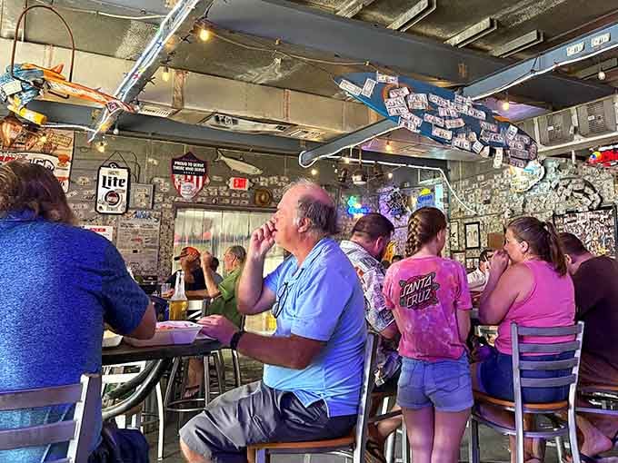 The mix of locals and visitors all digging into seafood together is what makes Florida's best spots truly special.