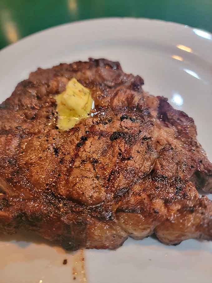 That perfectly charred ribeye with a pat of butter melting on top is what steak dreams are made of, friends.