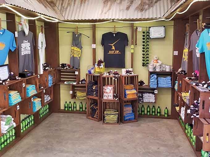 The gift shop displays colorful mementos proving you conquered your fears, perfect souvenirs for grandkids who won't believe your stories.