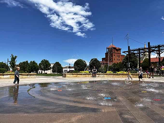 Cimino Park's splash pad proves family fun doesn't require expensive theme park admission in this budget-friendly town.