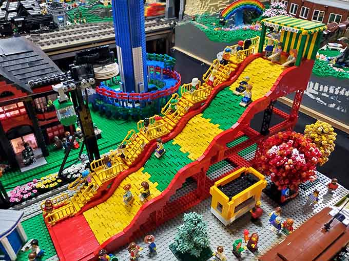 Even LEGO gets in on the action with this whimsical yellow brick road display that Dorothy would envy.