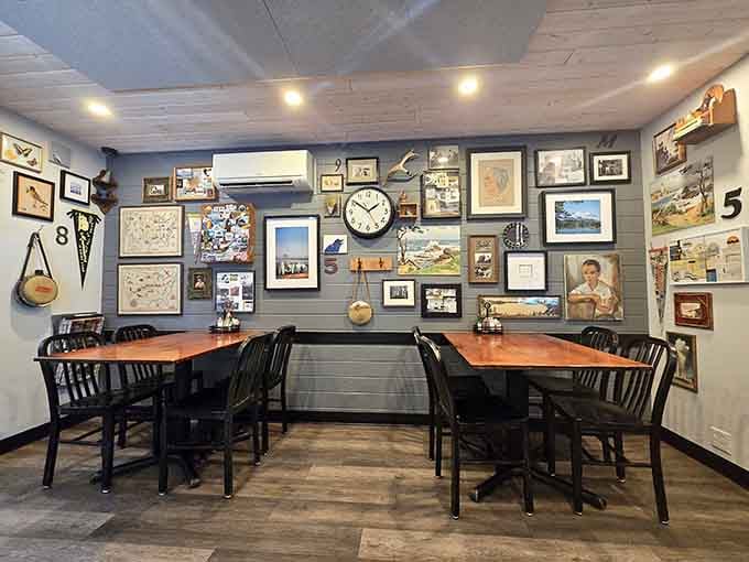 Walls adorned with local character and tables ready for good conversation make every meal feel special here.